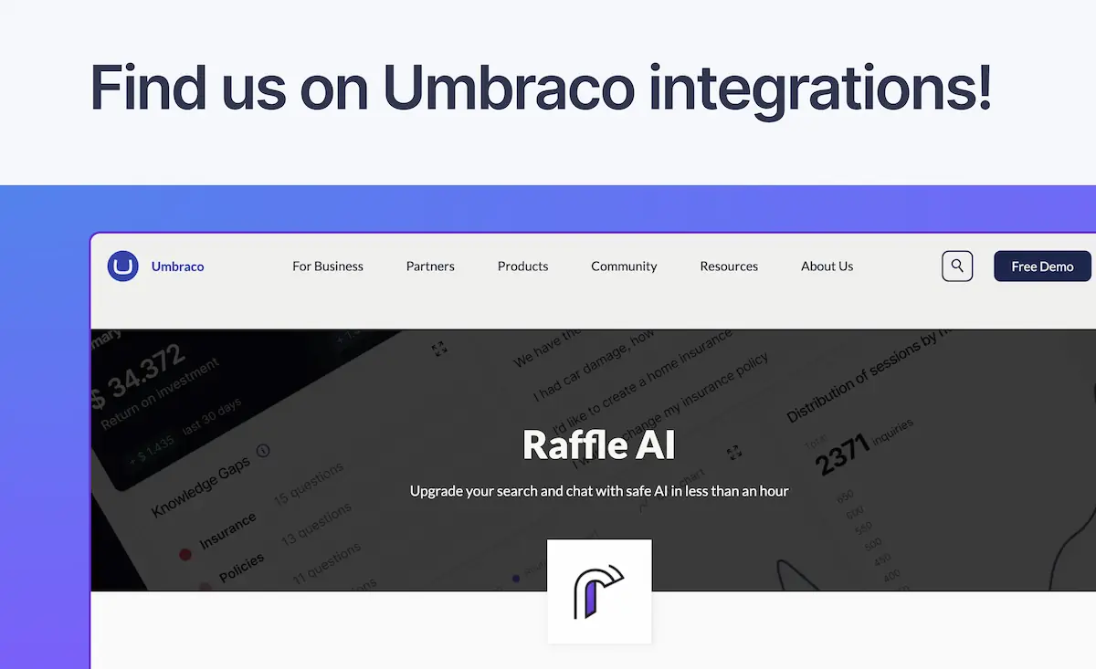 Find us on Umbraco integrations!